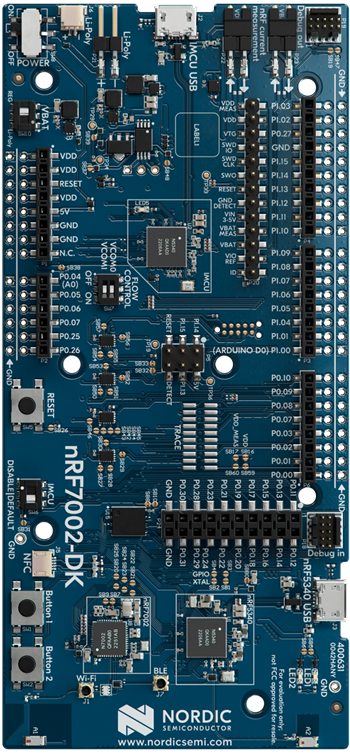 nRF7002 DK - Development kit for the nRF7002, a Wi-Fi 6 companion IC ... nRF7002 DK - Development kit for the nRF7002, a Wi-Fi 6 companion IC ...